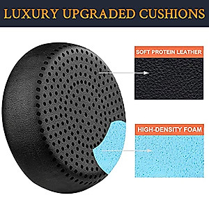 SOULWIT Earpads Replacement for Skullcandy Grind Wired/Wireless Bluetooth On-Ear Headphones, Ear Pads Cushions with Softer Leather, Noise Isolation Foam