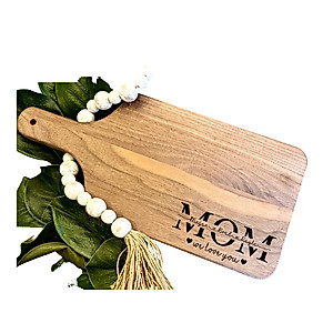 Mother's Day Gift Personalized Cutting Board Custom Engraved Charcuterie Board, Gift for Mom with Kids Names, Mom Birthday Gift, Christmas