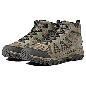 Merrell Oakcreek Mid Shoes for Men Offers Waterproof, Lace Closure, and Man-Made Outsole Boulder 11 M