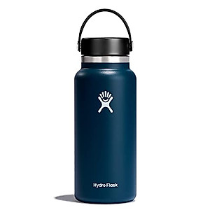 Hydro Flask 24 oz Wide Mouth Straw Lid Rain & Wide Mouth with Flex Cap - Insulated Water Bottle