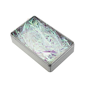 200 Grams Sparkly Iridescent Film PP Hamper Shreds & Strands Shredded Crinkle Confetti for DIY Gift Wrapping & Basket Filling