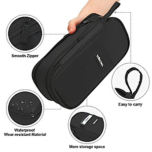 YOKUMA Pencil Case Pencil Pouch for Boys Big Capacity Pen Bag Box, Aesthetic College School Supplies for Student Teen Adults Preppy,Black