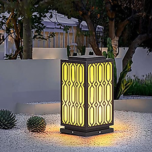 Enlylyog Lawn Lamp Outdoor Home Park Lawn Lamp Waterproof Villa Courtyard Lamp Garden Community Decoration Outdoor Landscape Lamp Hotel Column Head Lamp