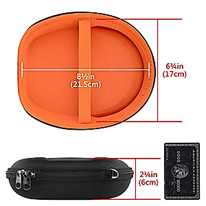 Geekria Shield Headphones Case Compatible with Plantronics BACKBEAT PRO 2, GO 810, BLACKWIRE 3300 Case, Replacement Protective Hard Shell Travel Carrying Bag with Accessories Storage (Black)