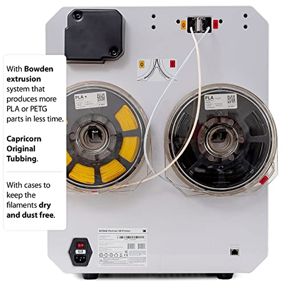 Kodak 3D Printer Portrait, White, 21.1 x 20.7 x 20.7 in