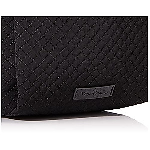 Vera Bradley Women's Microfiber Mini Multi-compartment Crossbody Purse, Classic Black, One Size