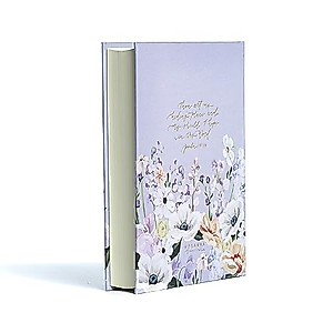 KJV Notetaking Bible, Large Print Hosanna Revival Edition, Lavender/Peach Cloth Over Board, Black Letter, Single-Column, Journaling Space, Reading Plan, Easy-to-Read Bible Slab Type