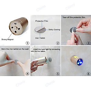 Chims DJ Laser Lights Remote Control Mini Party Lights RGB Aurora Laser Projector Light Show Portable Music Activated Lights for Festival Birthday Party Dance Holiday Camping New Year Decoration