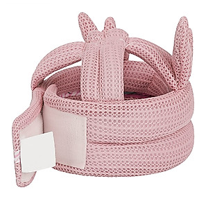 RONGXG Baby Adjustable Helmet Toddler Head Protector Hat Safety Helmet Infant Walker Bumper Hat Kids Headguard Baby Head Cap Kids Head Cushion Bonnet for Baby Age 6 Months to 5 Years, Pink, One Size