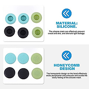 1 Set Vr Protective Case Vr Silicone Protector Protection Kit Silicone Mask Cover Vr Lens Cover Eye Mask Cover Accessories Vr Protector Supply