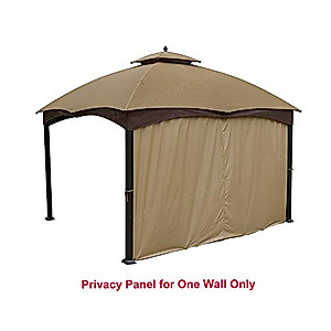 APEX GARDEN 12-ft Privacy Panel Curtain / Side Wall Sunshade (One Side Only)