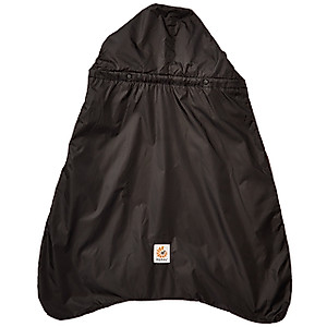 Ergobaby Fleece Lined Baby Carrier Winter Weather Cover, Black