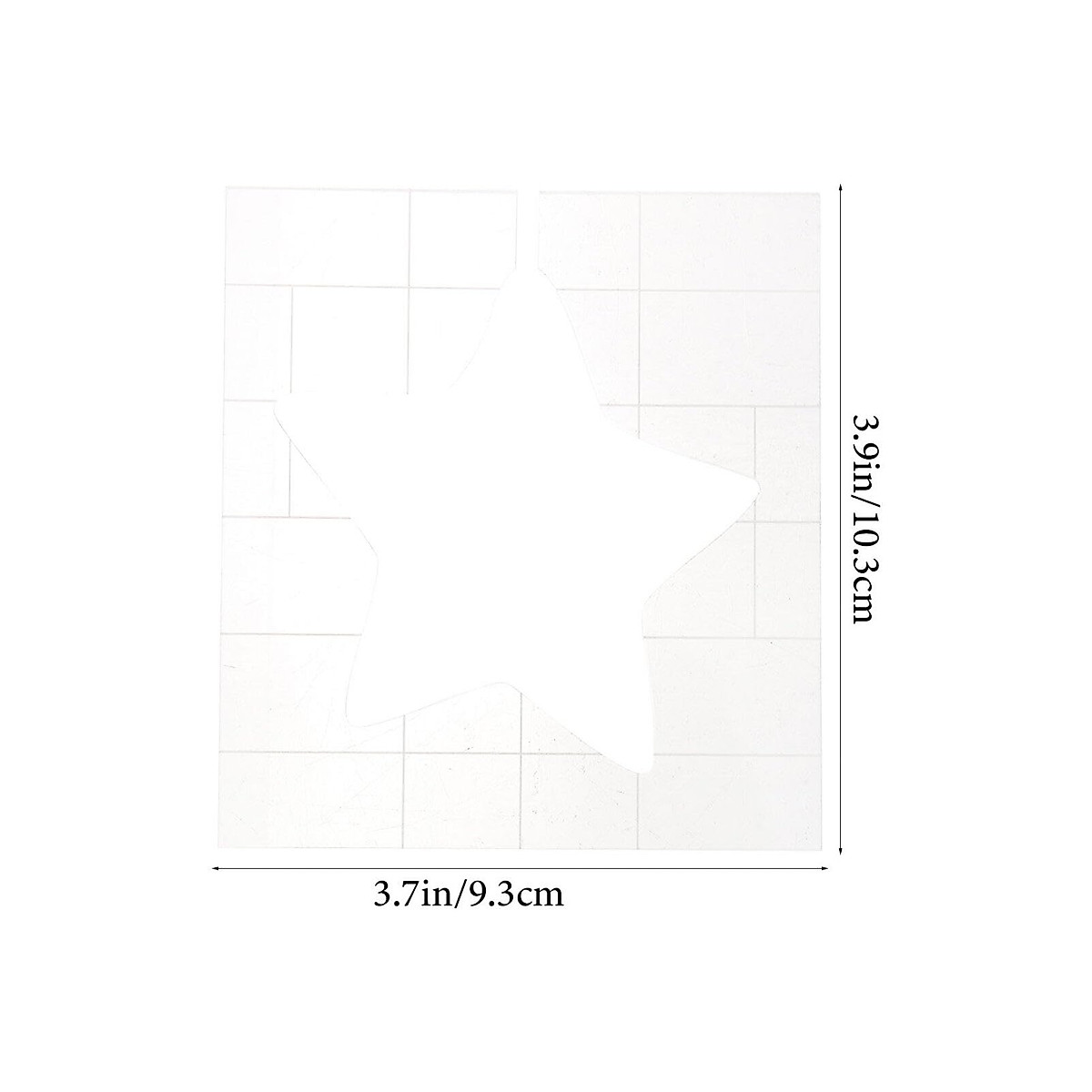 EXCEART Quilting Template Clear Acrylic Star Shaped Sewing Stencil Reusable Quilting Template Rulers for DIY Embroidery Patchwork