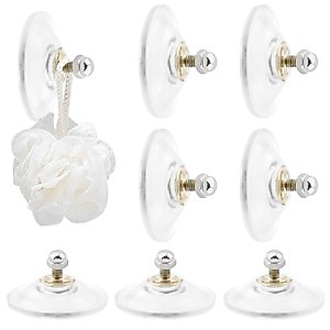 8pcs Strong Thickened Sucker Suction Cup, M6 Screw Nut Extra Strong Adhesive Glass Suction Holder, 5.5cm PVC Heavy Duty Hanging Hook for Bathroom Wall, Window, Car Shade Cloth(Size:8pcs)