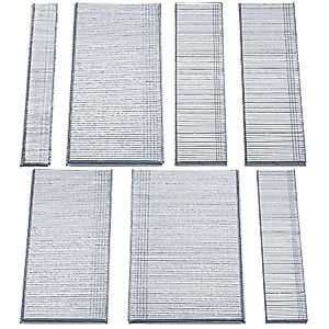 1400 Pieces Brad Nails Nail Gun Nails Finishing Nails Small Nails 18 Gauge Brad Nails for Molding Cabinetry Building Assembly, 2/5 Inch, 5/8 Inch, 3/4 Inch, 1 Inch, 1-1/4 Inch, 1-1/2 Inch, 2 Inch