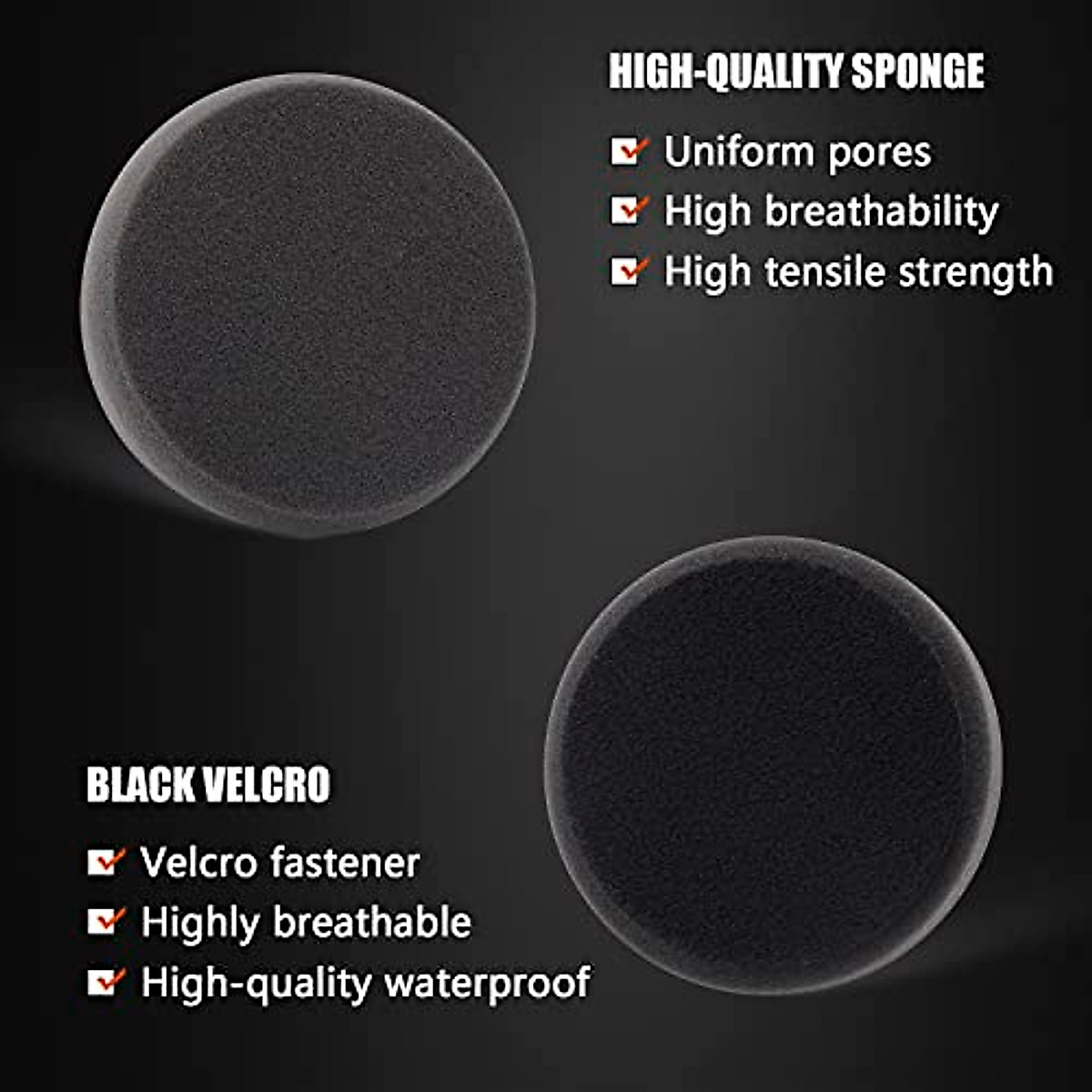 Car Wax Applicator, SPTA Car Handle Foam Applicator Pads,5Pcs 3 Inch Mix Waxing Pads Set Grip Applicator Foam Pads & Microfiber Pad Kit, Detailing Buffing Pads for Car Polishing Waxing Buffing Glaze