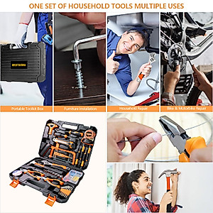 tool kit box set 95pc,Small cordless with power drill bit,Car Tools kit or Portable Case,Thanksgiving Day Travel electric drill ToolKit，Handyman Repair for home Men/Women tools Gifts