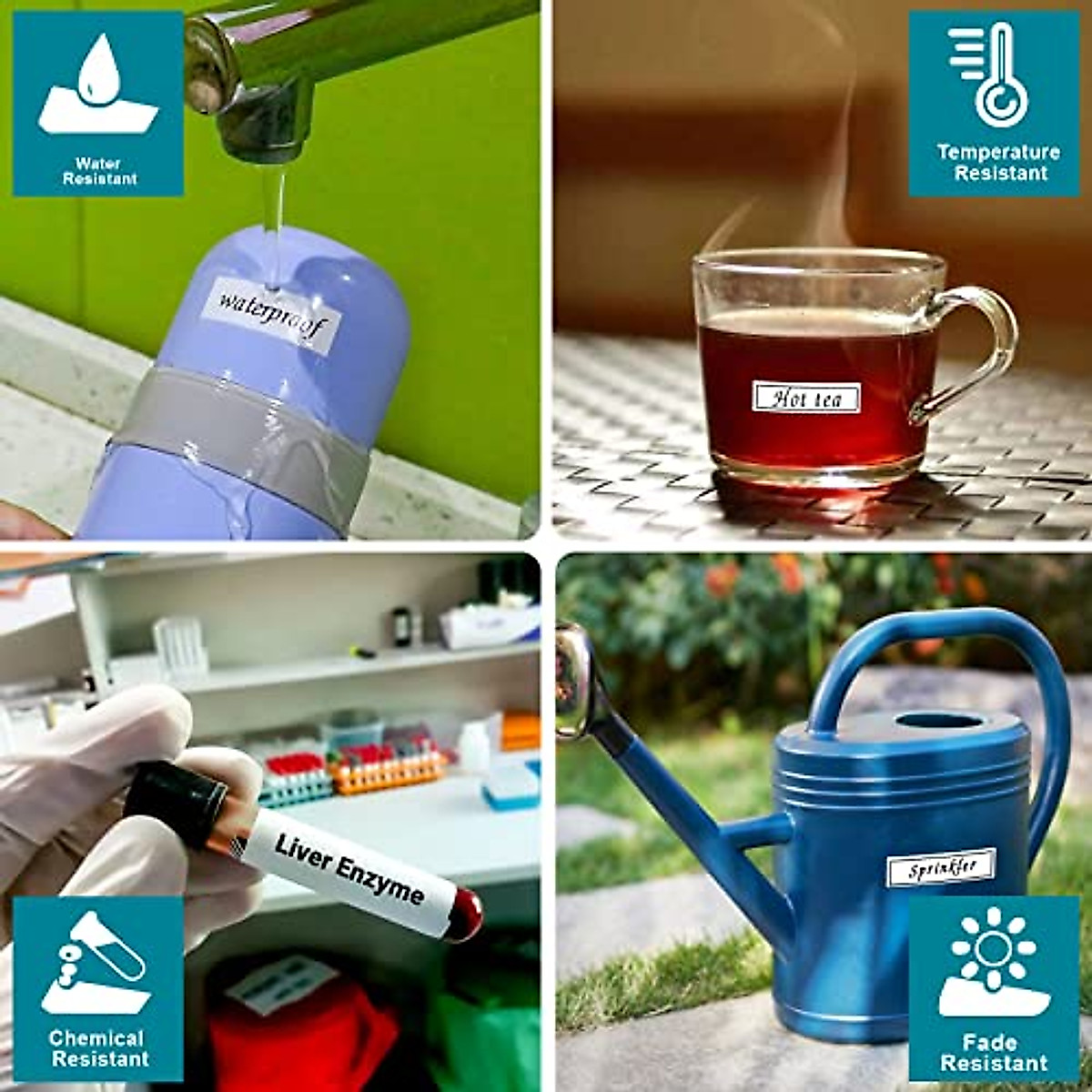 2Pack TZ Tape 12mm 0.47 Laminated White Tape Compatible for Brother P-Touch TZe-231 TZe231 Label Maker Tape for Brother PTouch PTH110 PTD210 PTD220 PTD600, 26.2Ft(8m)