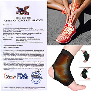 Ankle Brace, 2PCS Ankle Braces for Men & Women, Adjustable Compression Ankle Wrap Support for Ankle Protection, Breathable & Comfortable, Ankle Support Brace for Sprains, Sports Injuries and Recovery