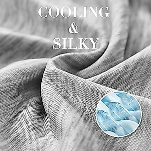 LUXEAR Cooling Blanket for Hot Sleepers Night Sweats Japanese Q-Max>0.4 Arc-Chill Cooling Fiber Keep Adults/Children Cool All Night Twin Size Cool Summer Blanket 59 X 79in -Gray