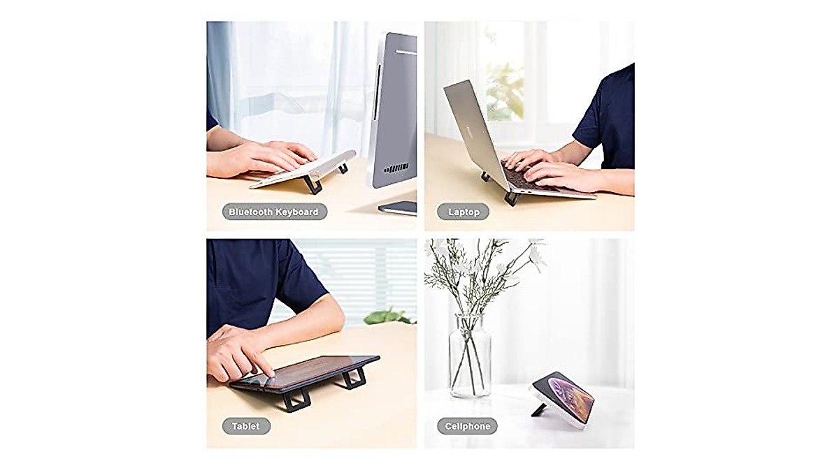 Ergonomic Portable Laptop & Keyboard Stand (2-Pack)