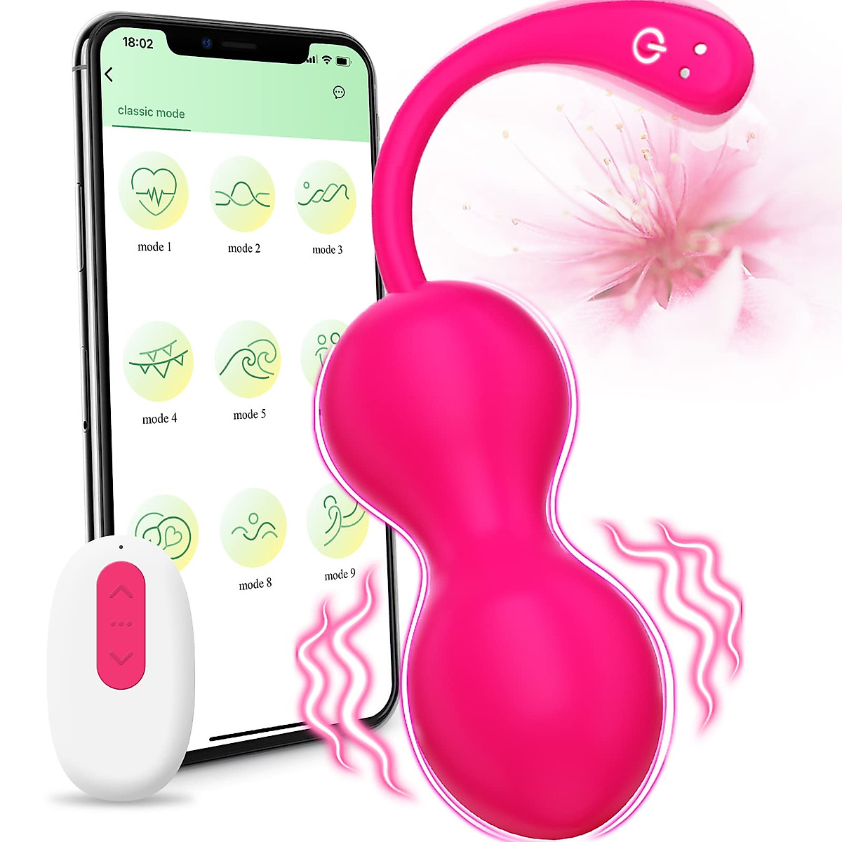 Couples Sex Toys for Women - Bullet Wearable Vibrator with 9 Vibrators Modes Rose Sex Toy, Thrusting Dildo Anal Dildos Adult Toys for Womens
