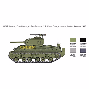 Italeri -M4A2 Sherman US Marine Body 1/35, I6583