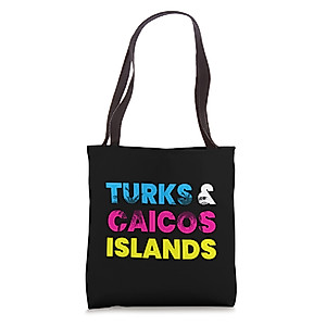 Turks And Caicos Islands Colorful Vacation Souvenir Cruise Tote Bag