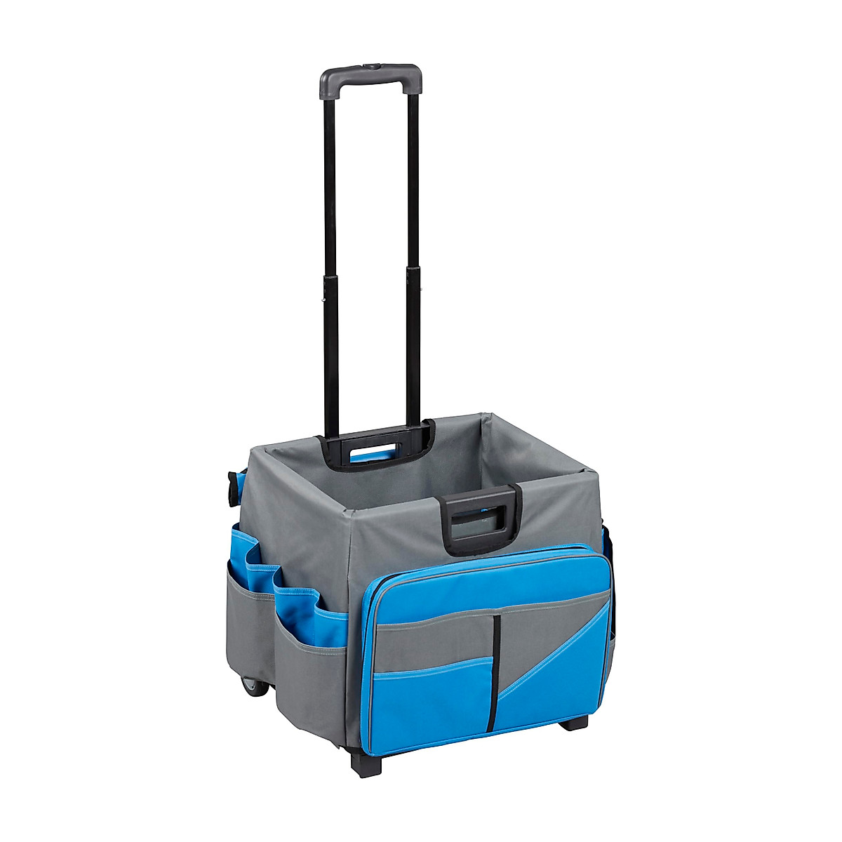 ECR4Kids - ELR-0550B-BL MemoryStor Universal Rolling Cart and Organizer Bag Set, Blue