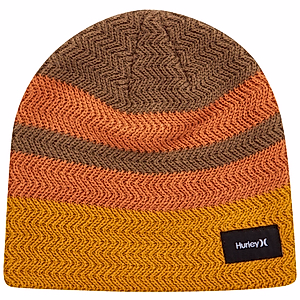 Hurley Men's Winter Hat - Block Party Beanie, Khaki