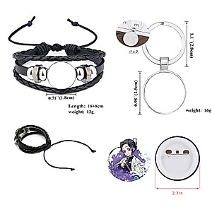 AidiTrend Anime Canvas Bag Kochou Shinobu School Bags Girls Boy Travel Bag Notebook Bags Cosplay Accessories