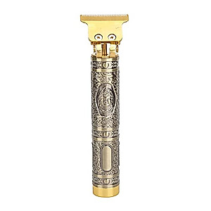 Hair Clippers for Men, Hair Trimmer T Blade Trimmer Zero Gapped Trimmer, Cordless Rechargeable Beard Trimmer Shaver Hair Cutting Kit (Gold)