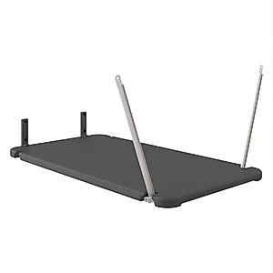 Suncast Outdoor Storage Shed Loft Shelf Kit, Space-Saving Hanging Shelf for Outdoor Storage Sheds, 45" W x 24" D x 1.5" H, Black