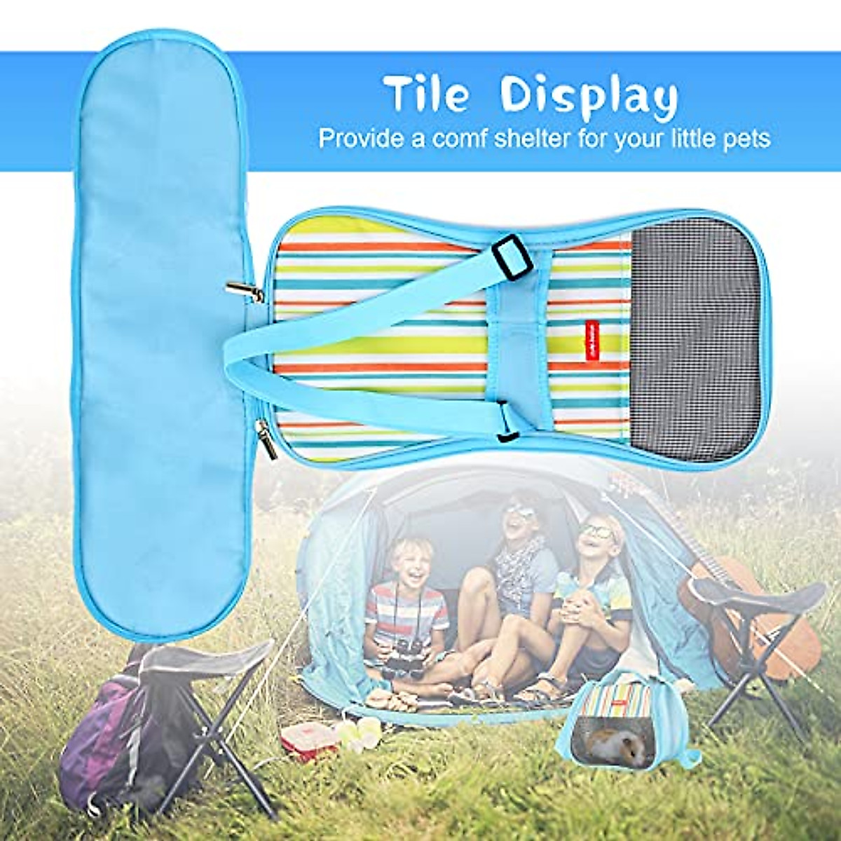 Rypet Guinea Pig Carrier Bag - Portable Breathable Outgoing Bag for Guinea Pig Hedgehog Squirrel Chinchilla and Other Similar Sized Animal