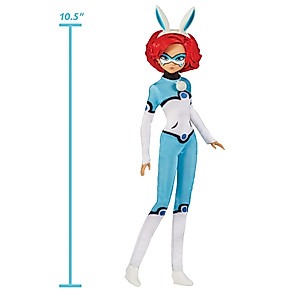 Miraculous Ladybug Bunnyx 10.5" Fashion Doll with Fluff Kwami and Bunny Ears Headband by Playmates Toys