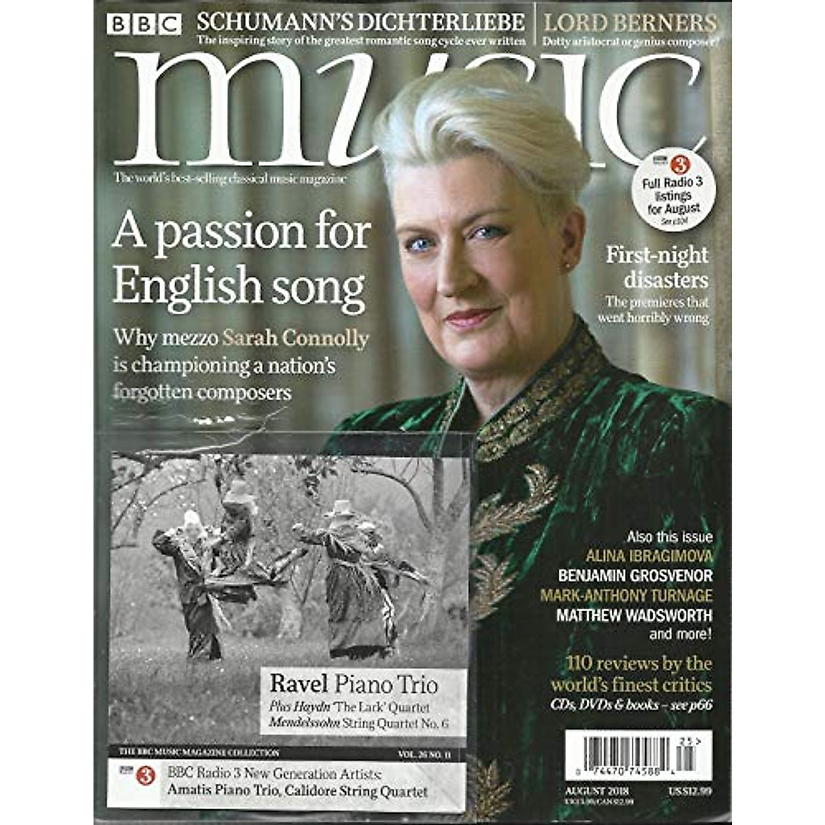 BBC MUSIC MAGAZINE, A PASSION FOR ENGLISH SONG AUGUST, 2018 VOL. 26 NO. 11
