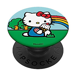 Hello Kitty Ice Cream Summer Rainbow PopSockets PopGrip: Swappable Grip for Phones & Tablets