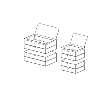 MUJI 7A57020 Drawer, ys/m, Clear
