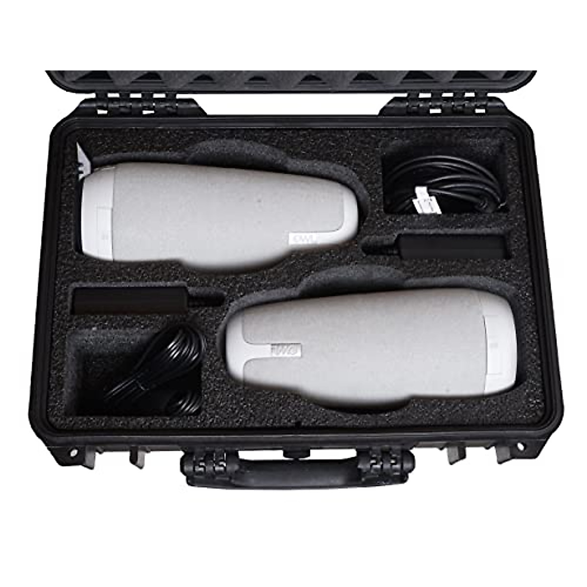 Case Club Case fits 2 Meeting Owl Conference Cameras - Travel & Storage Case Fits x2 Meeting Owl Standard, Pro, 2 or 3 - Pre-Cut Foam is Ready To Go Out of The Box - Holds Expansion Mic, Cords, Acc. & Lock Adapter