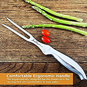 Carving Fork/Meat Fork, 6" made from Stainless Steel With a Comfortable Ergonomic Handle - Chopaholic by Jean Patrique