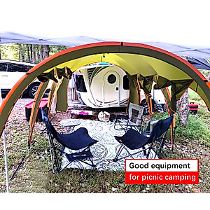 Car Camping Shade Awning Canopy for 8-10 Person Family Party Tent Picnic,BBQ,Friends Gathering Waterproof Lightweight Easy Setup 15 * 10 FT
