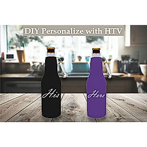 Blank Neoprene Beer Bottle Coolie with Opener (Variety Color 6 Pack)