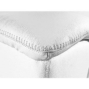 Blackjack Furniture Venice 8 Piece Sectional Sofa with 3-Power Recliners, Features Adjustable Headrest, Lumbar Support, USB and Wireless Charging Station, Extra Large Storage, 1 Console, White