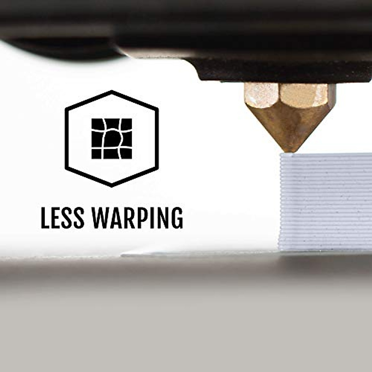 HATCHBOX Magic Stone PLA 3D Printer Filament, Dimensional Accuracy +/- 0.03 mm, 1 kg Spool, 1.75 mm, Black, Dark Black