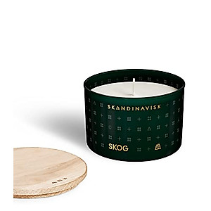 Skandinavisk Skog 'Forest' Scented Candle. Fragrance Notes: Pine Needles and Fir Cones, Birch Sap and Lily of The Valley. 3.17 oz.