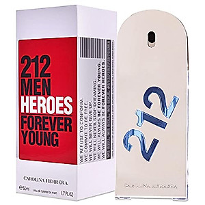 Carolina Herrera 212 Heroes Forever Young Men EDT Spray 1.7 oz