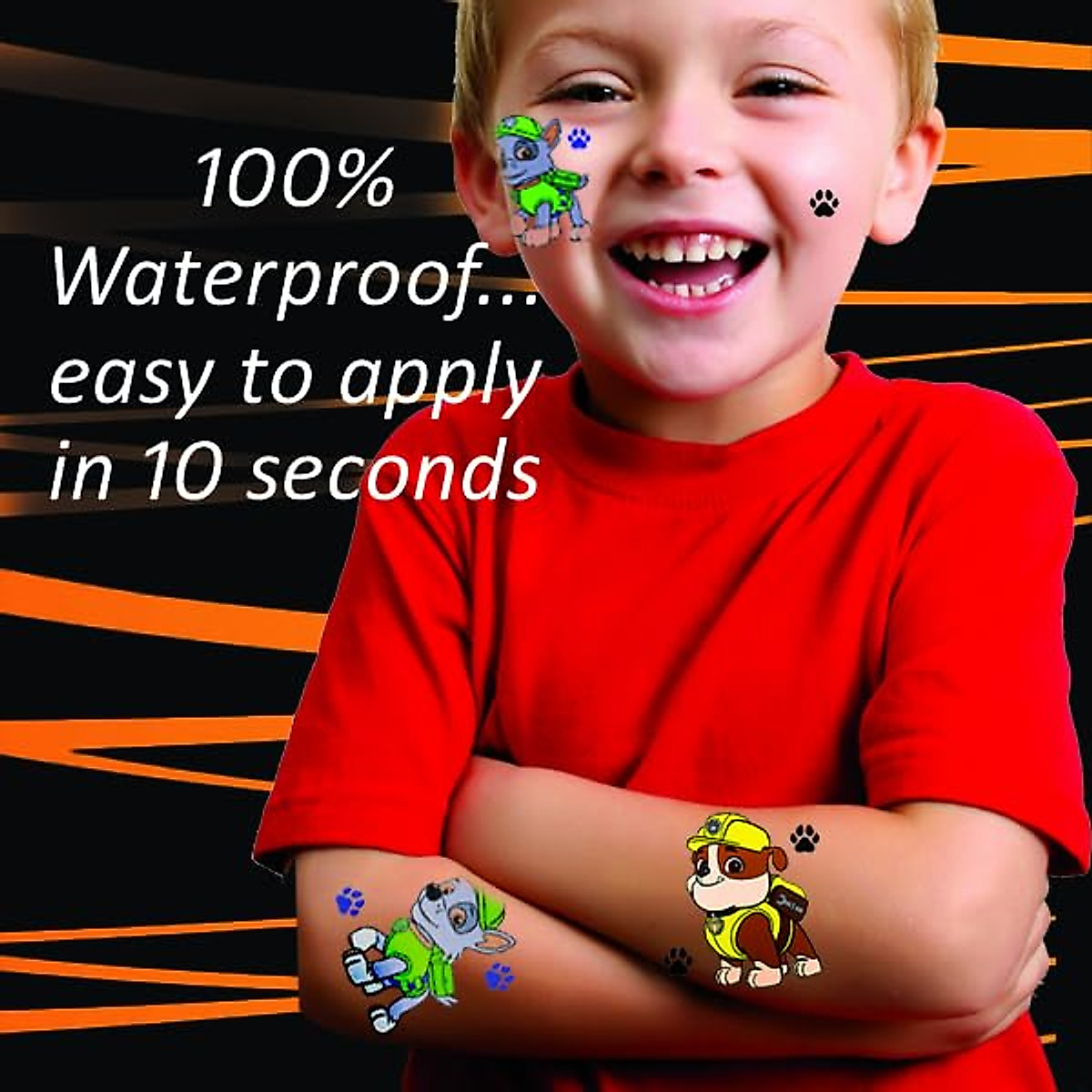 Pup Squad Temporary Tattoos for Kids - 45pk - Kids Birthday Party Favors - Pinata Stuffers