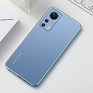 Airshi 4GB RAM 32GB ROM Cell Phone, 12s Pro Smartphone Double Card Slot 5G WiFi 1200x1960 Resolution for Home (Blue)