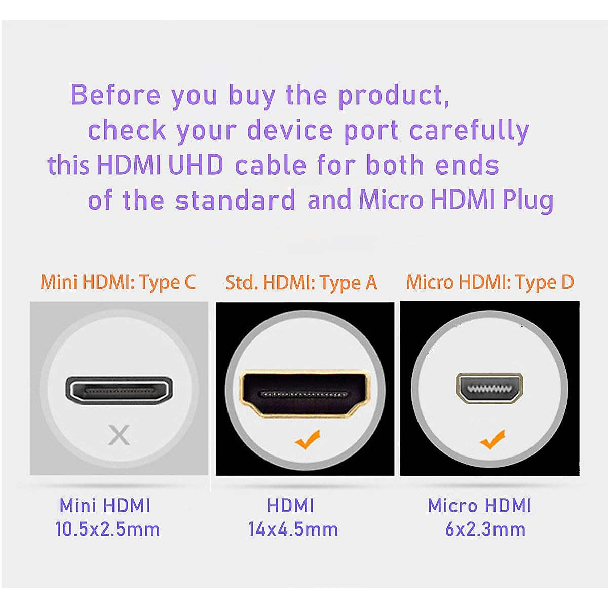 200ft 4K HDMI Cable, Fiber Optic HDMI Cable, Micro HDMI to HDMI, Detachable Type A+Type D,18Gbps Ultra Speed, 4K 60Hz,Slim Flexible, Long Extended HMDI Cable, DVI to HDMI