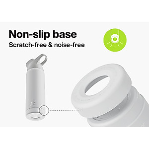 ENCOOL Insulated Stainless Steel Water Bottle with Straw and Carry Loop, Double Wall Cold for 36 Hours, Tritan Leak Proof Lid for Sports, Travel, 24 oz, Snowflake